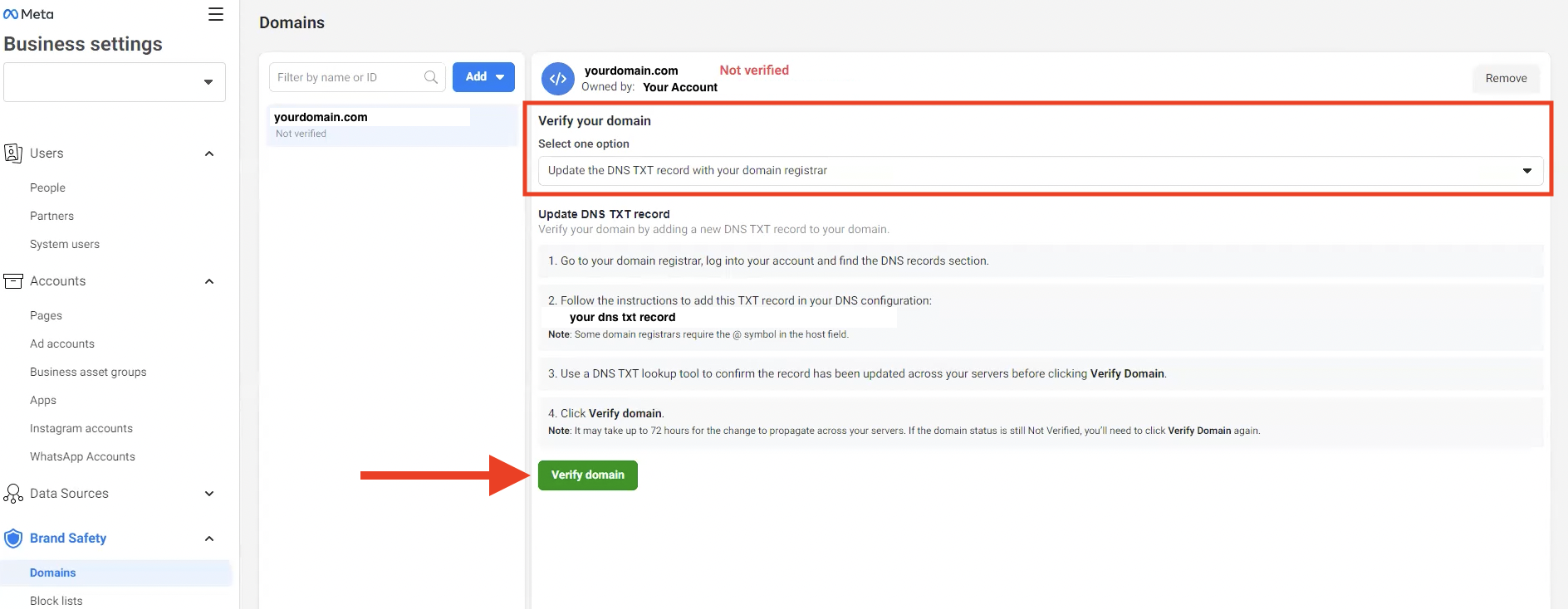 Facebook Domain Verification Troubleshooting – Ylopo Help Center