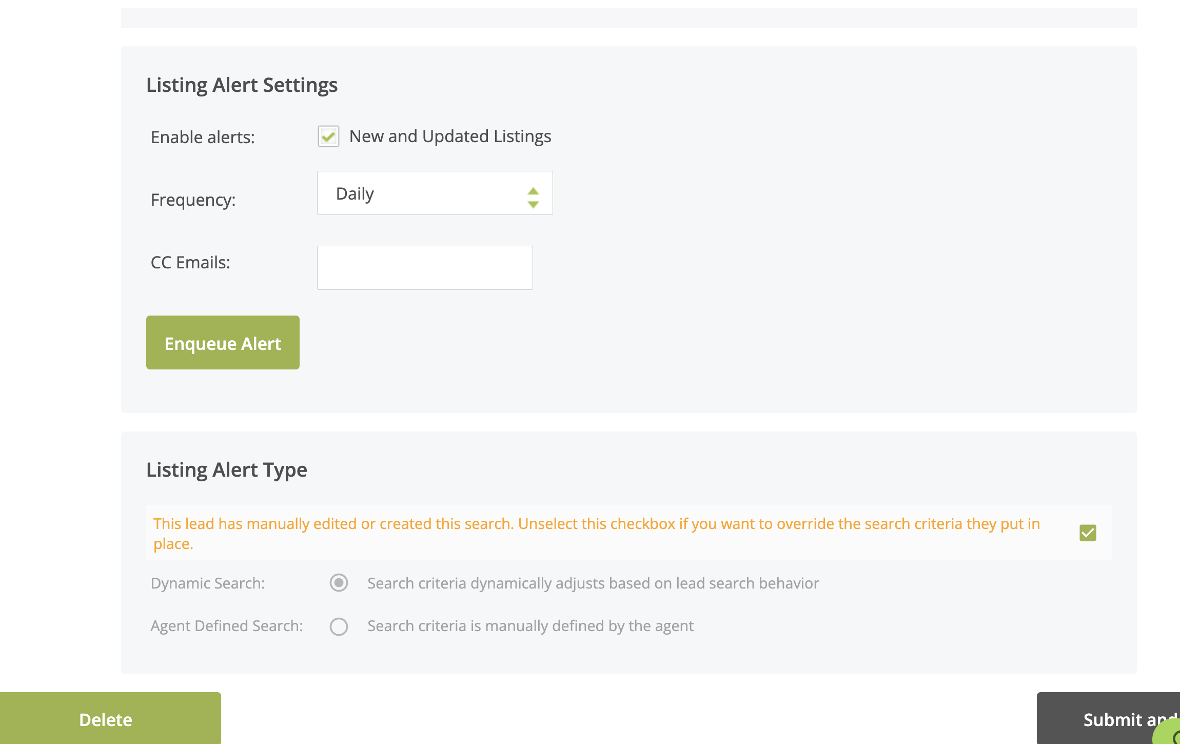 Listing Alert Types (Dynamic vs Agent Defined vs Lead Defined) – Ylopo Help Center