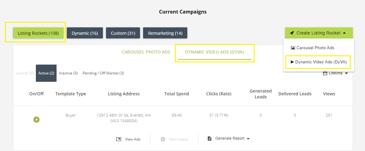 How to Create Dynamic Video (DyVA) Listing Rockets – Ylopo Help Center